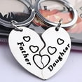 Father Daughter Gifts Matching Keychains - 2 Pcs Dad Daughter Gift ...