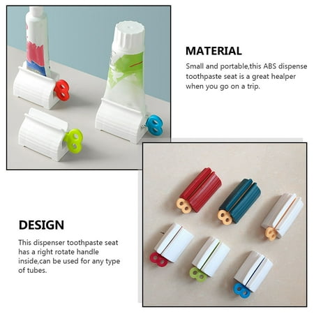 Rolling Tube Toothpaste Squeezer Dispenser Toothpaste Seat Holder ...