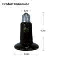 MCLANZOO 150W 2 Pack Ceramic Heat Emitter,Reptile Heat Lamp Bulb/Light ...
