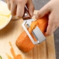 2 in 1 Multi Functional Vegetable Peeler with Bottle Opener and Wooden ...