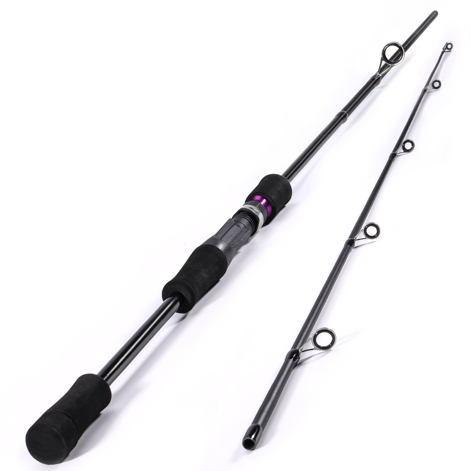 Sougayilang Surf Fishing Pole 2 Piece Spinning Rod & Casting Rod Ultra Light for Big Game ...