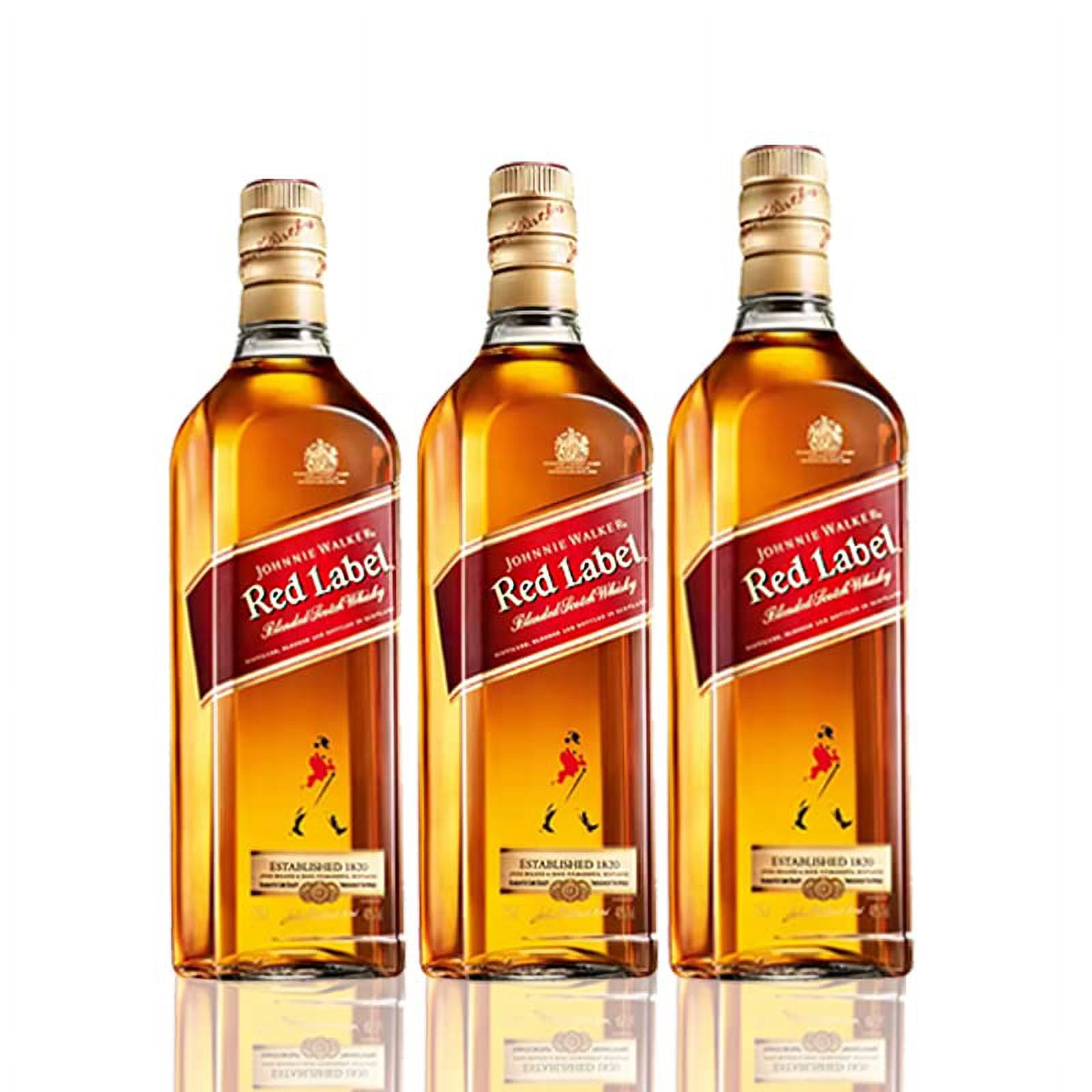 Johnnie Walker Red Label 1 lt (Pack 3 pz) | Walmart en línea