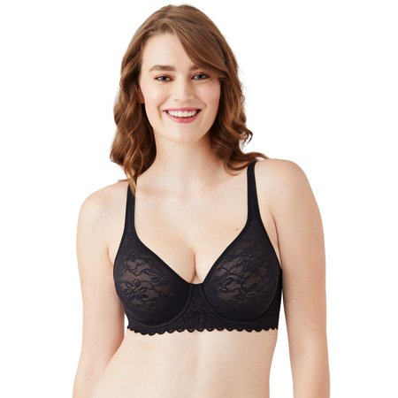 Wacoal Women's Soft Sense Lace Underwire Bra, Black, 34G | Walmart Canada