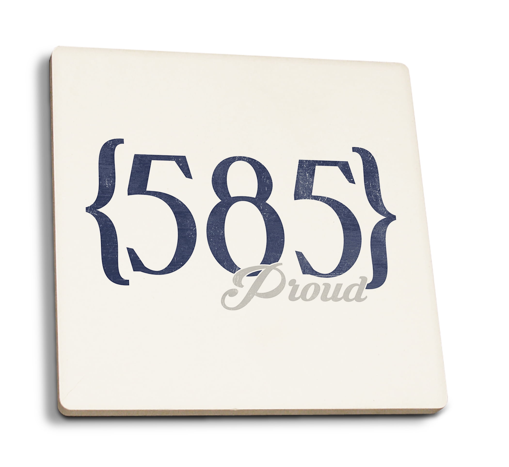 Rochester, New York, 585 Area Code (Blue) (Absorbent Ceramic Coasters ...
