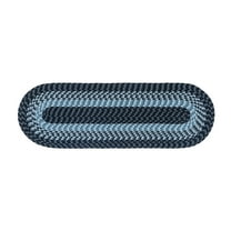 Homespice Sky Blue Braided Area Rug 6x9' Large Braided Area Rugs for a ...