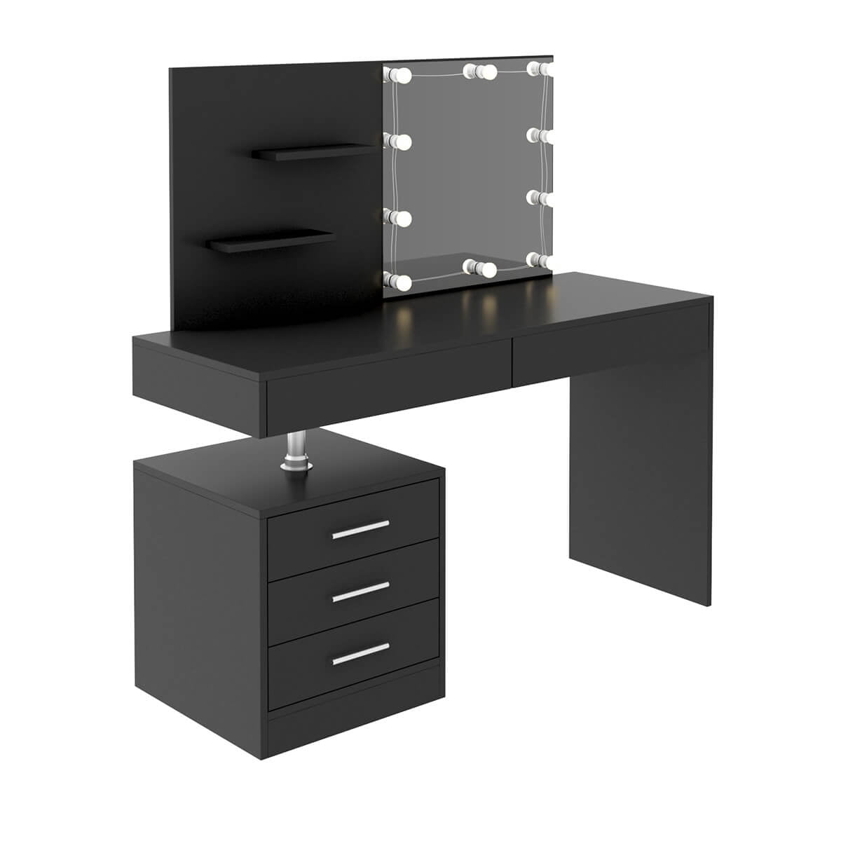 Barletta Black Makeup table - Walmart.com