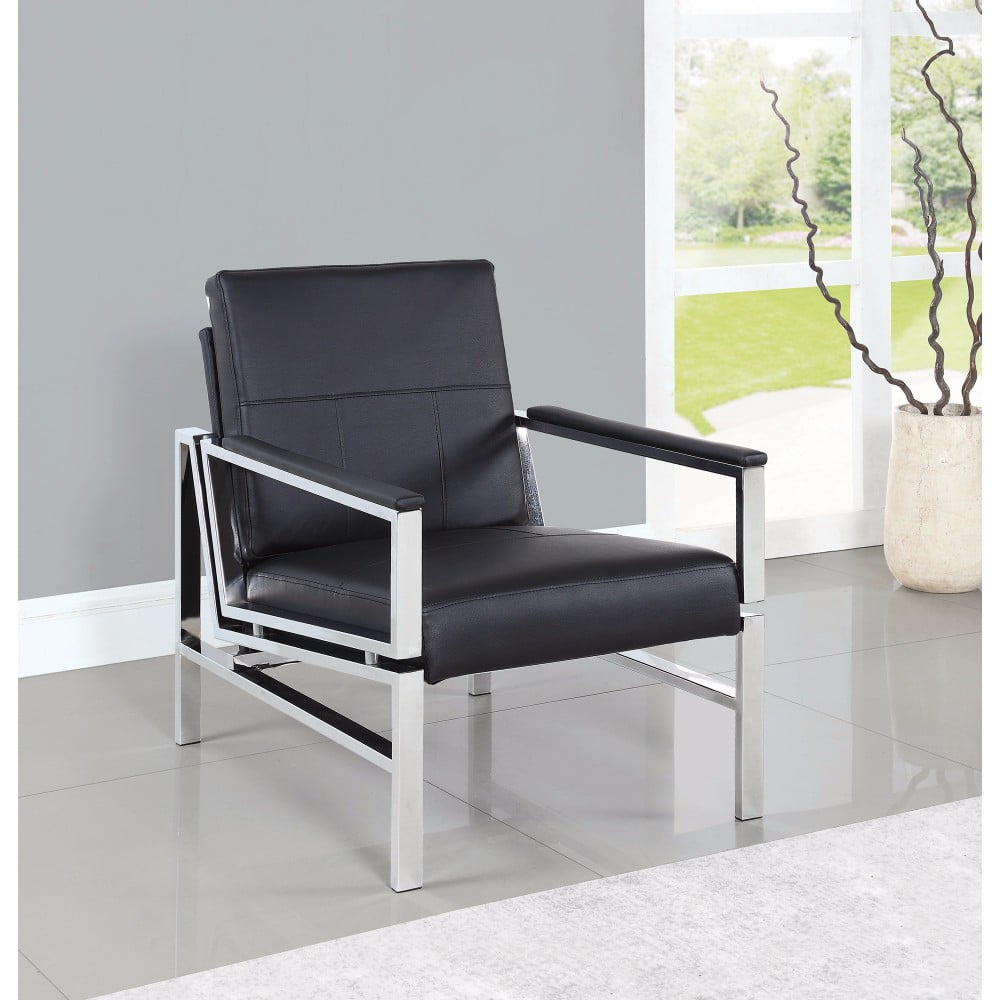 Modernly Sophisticated Accent Chair, Black - Walmart.com