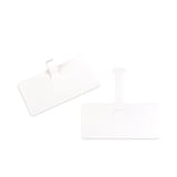 Wire Rack Shelf Tag, Side Load, 3.5 X 1.5, White, 10/pack | Bundle of 5 ...