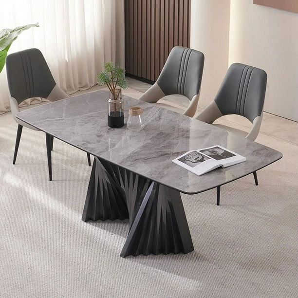 Luxury Modern Dining Table Waterproof Design Japanese Chair Dining Table Rectangle Industrial ...