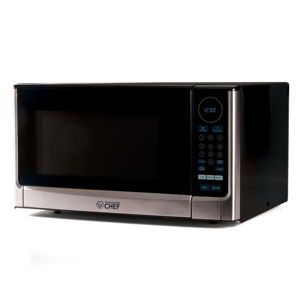 Commercial Chef CHM14110S6C 1.4 Cu. Ft. 1100W Countertop Microwave ...