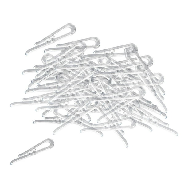 200 Piezas Clips de Camisa Perfecl Transparente 38mm Pinzas de Ropa en ...