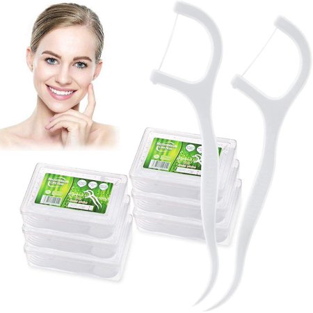 Dental Floss 300 Pcs Dental Floss, Dental Floss Sticks Disposable Oral ...