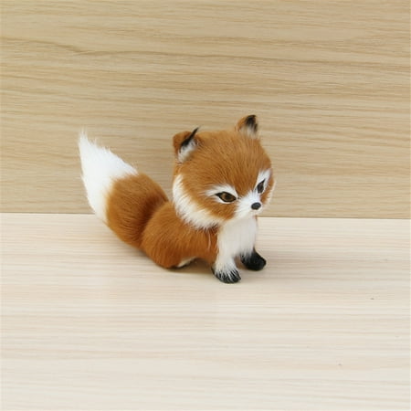 Small Simulation Fox Plush Toy Cute Mini Stuffed Animal Plush Little ...