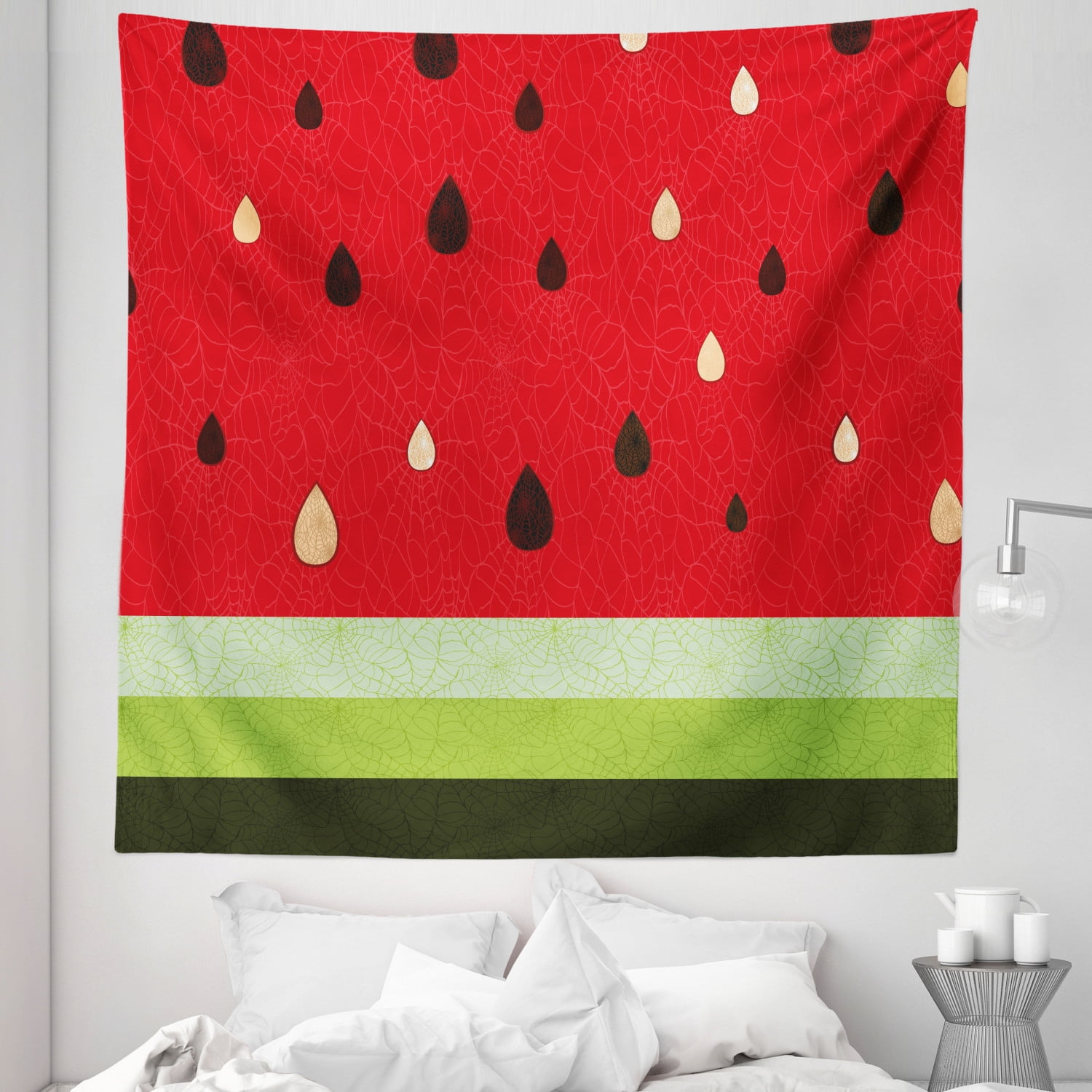Nature Tapestry, Macro Watermelon Pattern Fresh Ripe Organic Fruit ...