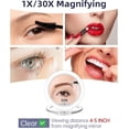 Visualz Magnifying Mirror 30X 1X Double Sided Magnification Makeup ...