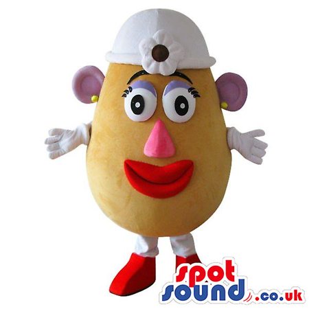 Popular Mr. Potato Lady Toy Character Plush spotsound Mascot With Red ...