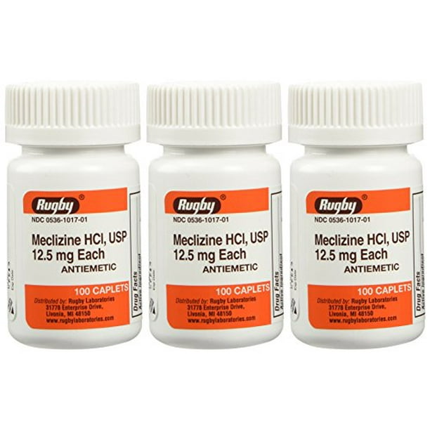 Meclizine Tablets 12.5mg 100ct (Pack of 3) - Walmart.com
