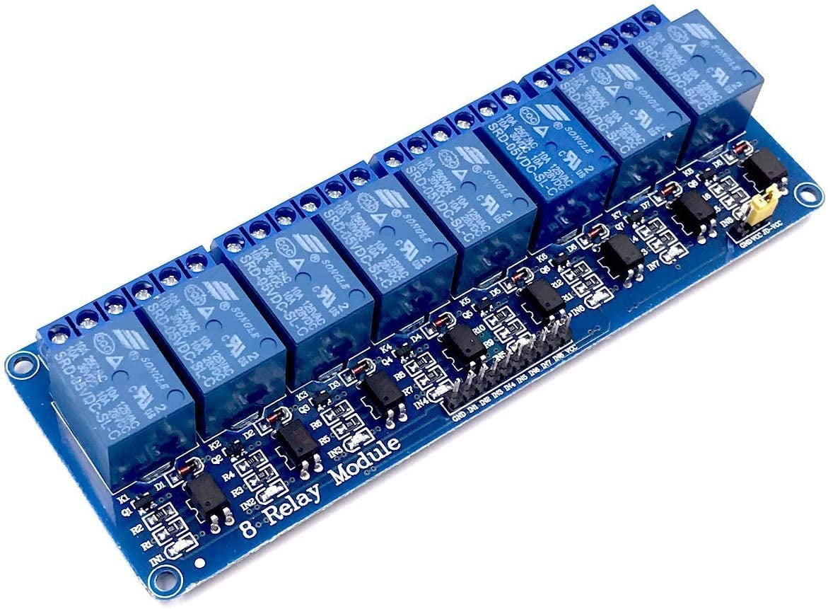8-Channel 12V Relay Shield Module For Arduino UNO 2560 1280 ARM PIC AVR ...