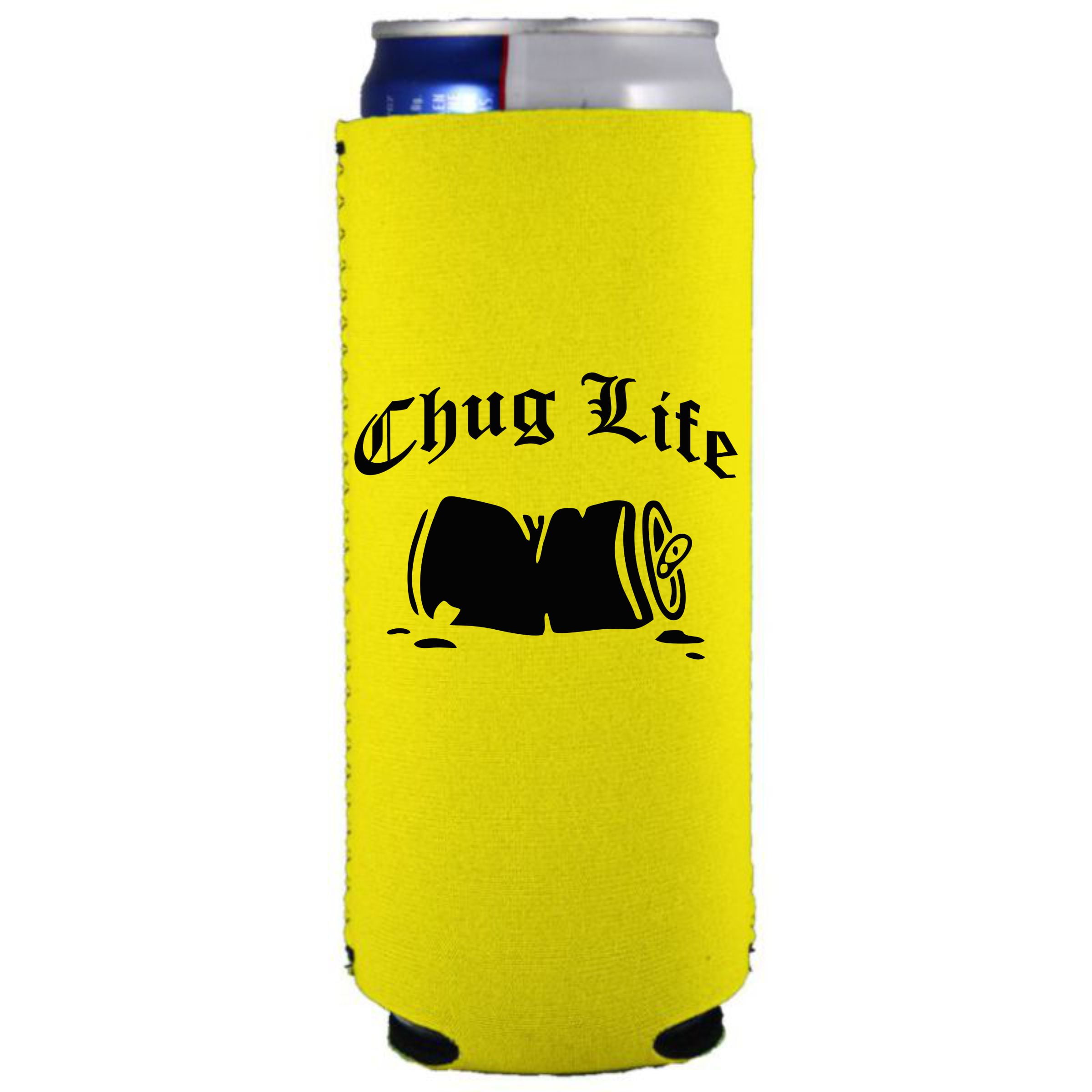 Chug Life Slim Can Coolie (Yellow) - Walmart.com