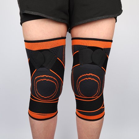 SHENMO 2 Pack (Orange, XXL) Knee Brace with Adjustable Strap ...