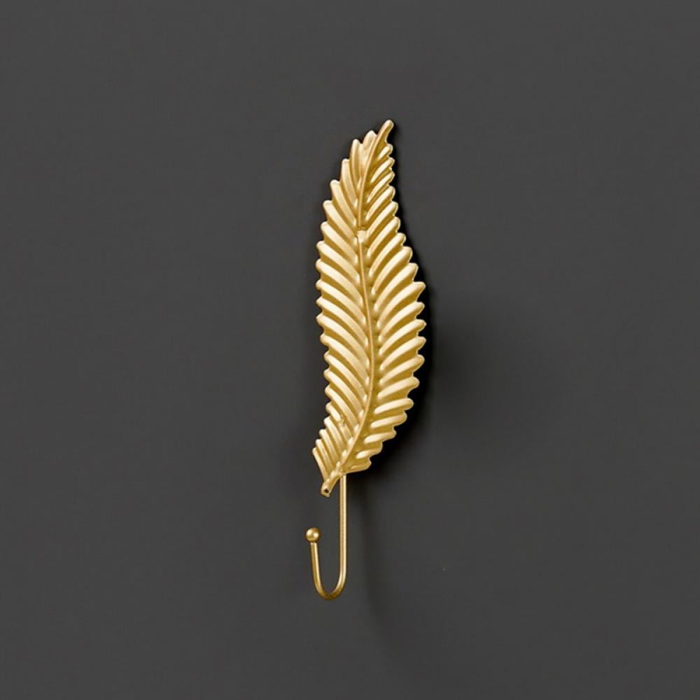 Gold Decorative Wall Hooks, Key Holder Wall Mounted for Hanging Hats ...