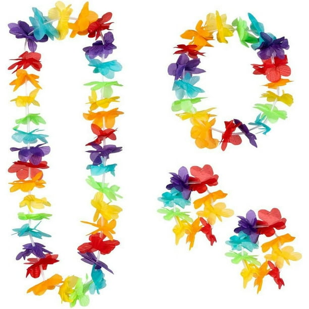 SHAR Rainbow Hawaii set, 4-piece set, accessory, summer, beach ...