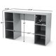 Mainstays 6-Cube Storage Computer Desk, Gray - Walmart.com