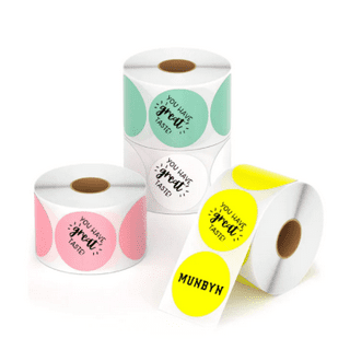 Uxcell Self Stick Cold/Hot Water Label Round Sticker Signs Multicolor 4 ...