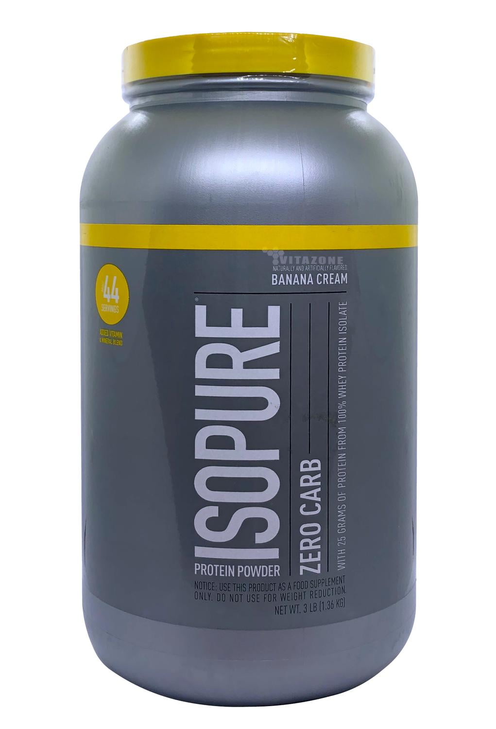Isopure Zero Carb Proteína 3 Lbs Sabor Banana Nature´s Best. Nature's ...