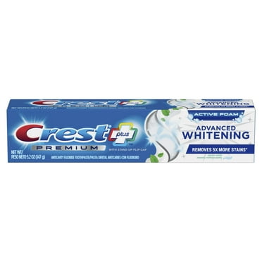 Crest Complete Toothpaste Plus Scope Advanced Active Foam, Striped, 8.2 ...
