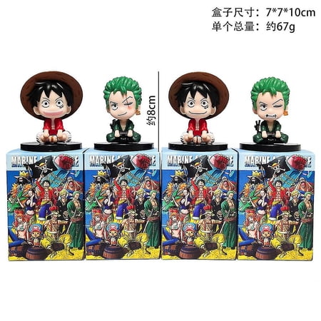 Red One Piece Blind Box Luffy Zoro Chopper Sanji Nami Essabo Hand-made ...