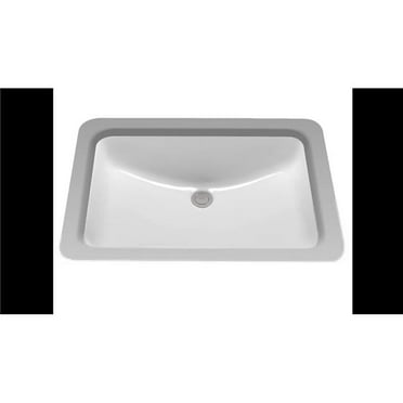TOTO® Promenade® Rectangular Undermount Bathroom Sink, Cotton White ...
