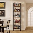5-Tier Freestanding Wine Rack, 60 Bottles Wine Racks for Wall Mounted ...