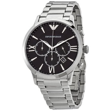 Emporio Armani Black Stainless Steel Chronograph Men's Watch, AR2485 ...