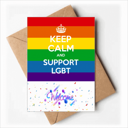 Rainbow Transgender Bisexuals Flag LGBT Welcome Back Greeting Cards ...