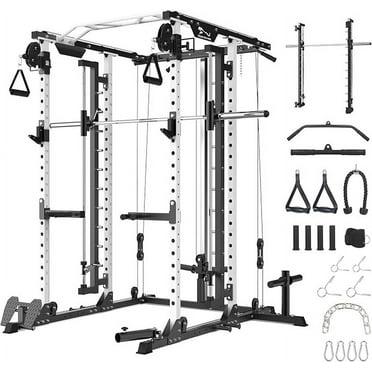 RitFit M1 Smith Machine with Cable Crossover System, Multi-function ...