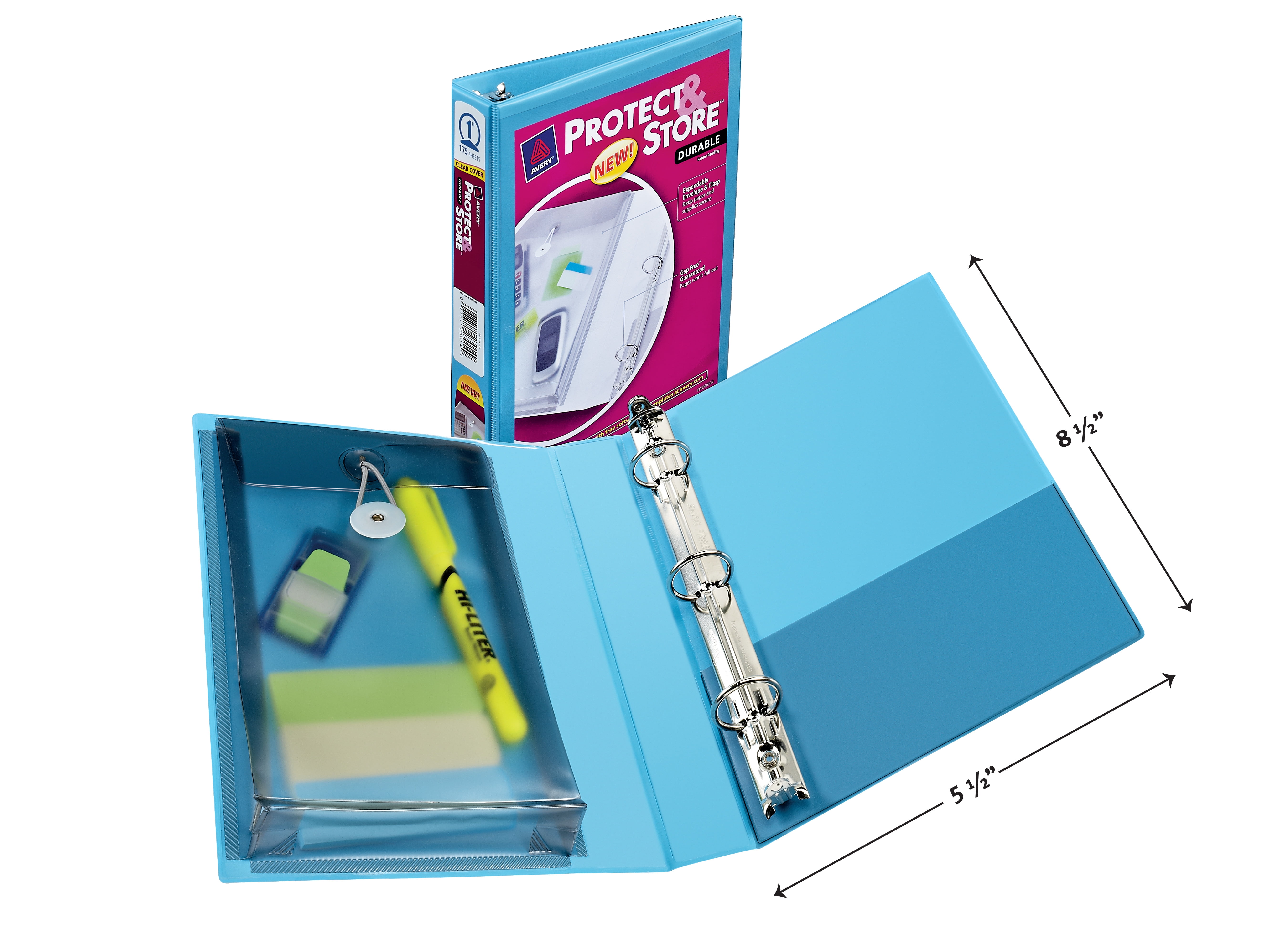 Avery Mini Durable View Protect Store Binder 1 Round Rings 175