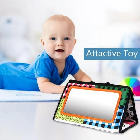 Tummy Time Mirror Toy Black And White Baby Toys Tummy Time Mirror Toy ...