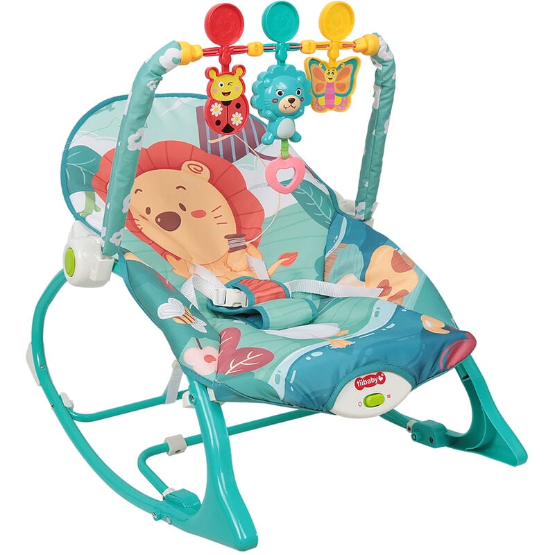Hamaca Mecedora para Bebé, Silla con vibraciones relajantes y arco de ...