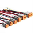 2/3/4/6/8/12 Pin Waterproof Deutsche Connectors Gray Assembled Wire ...