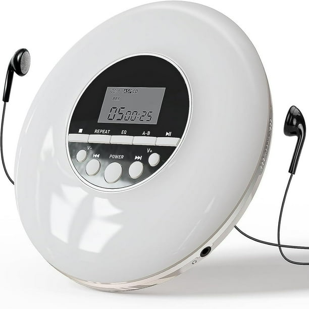 Portable CD Player Personal Compact Music CD Walkman with Headphones ...