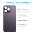 Back Glass Replacement for iPhone 14 Pro Max 6.7-inch Model with Repair ...