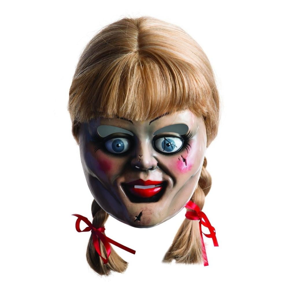 Annabelle The Conjuring Adult Size Creepy Doll Face Mask w/ Wig ...