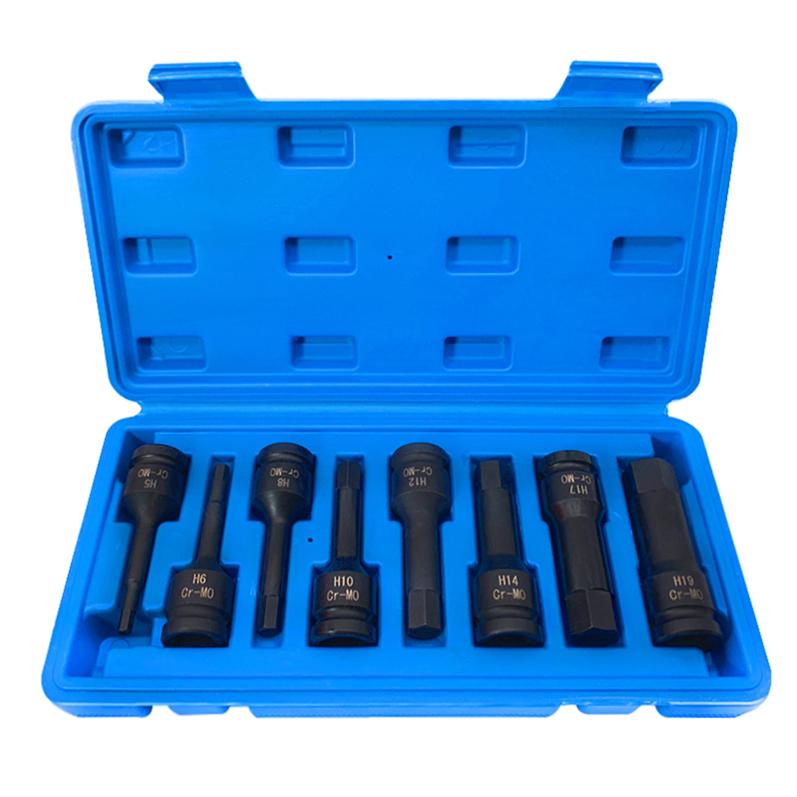 Juego de dados de impacto con punta hexagonal y llave Allen de 1/2 pulg ...
