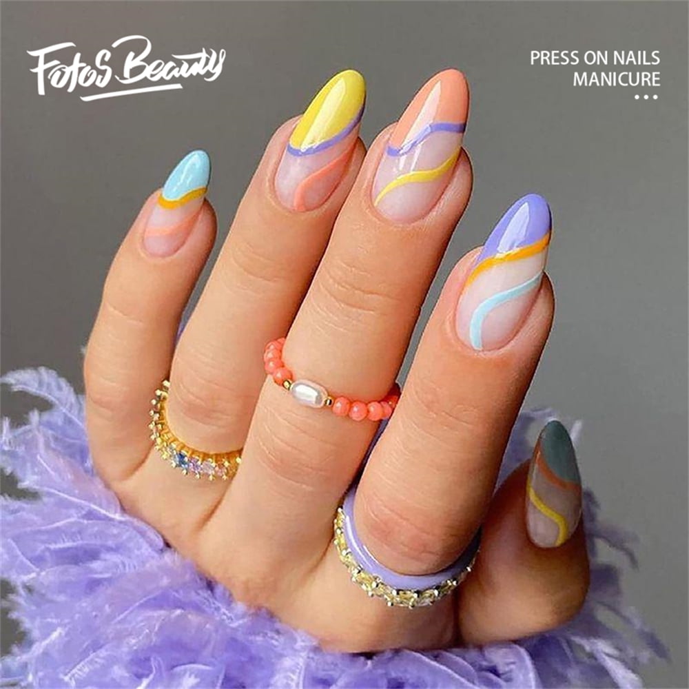 Click here for Fofosbeauty 24pcs Summer Nails Designs 2022  Mediu... prices