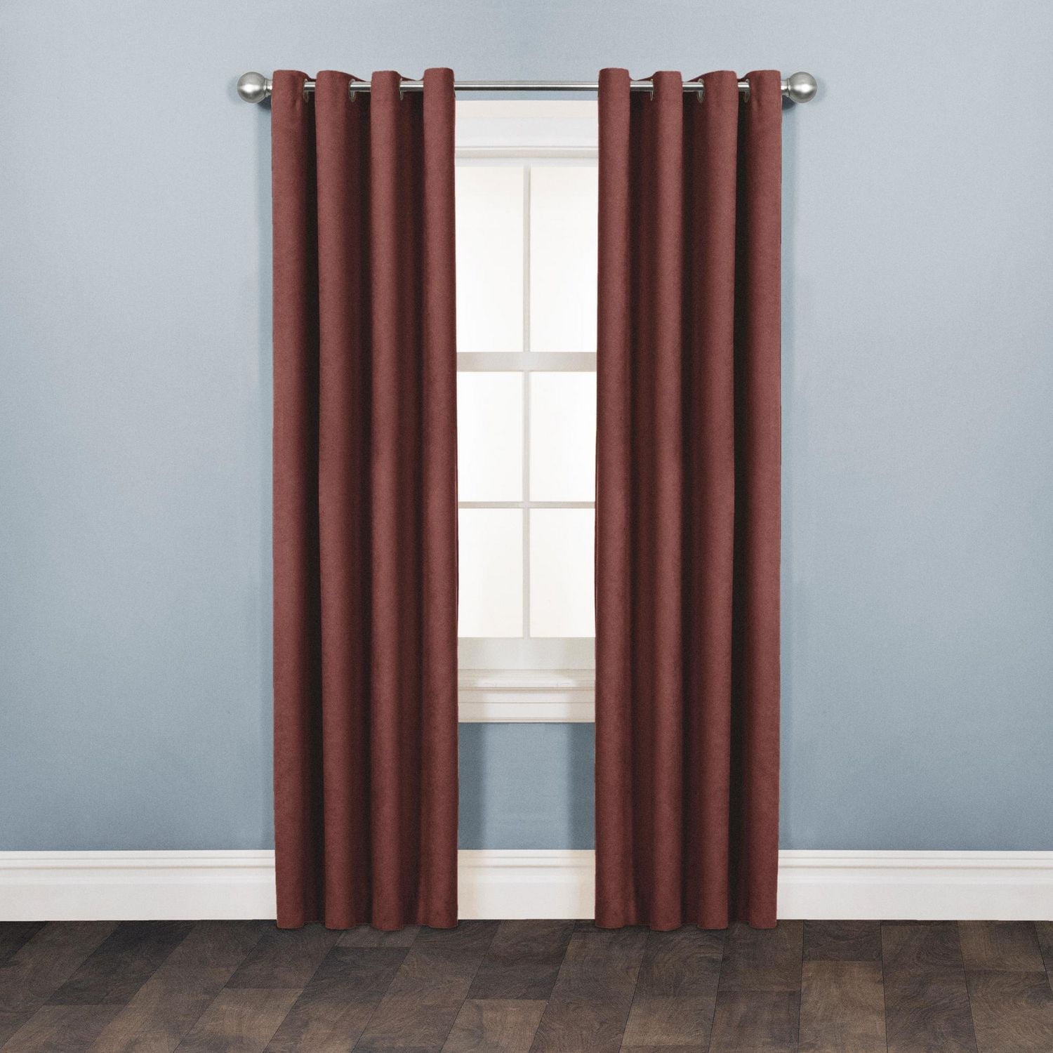 Click here for Mainstays Faux Suede Drapery Grommet Window Curtai... prices
