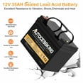 12V 35AH Deep Cycle AGM SLA Battery, Rechargeable, Vibration Resistant ...