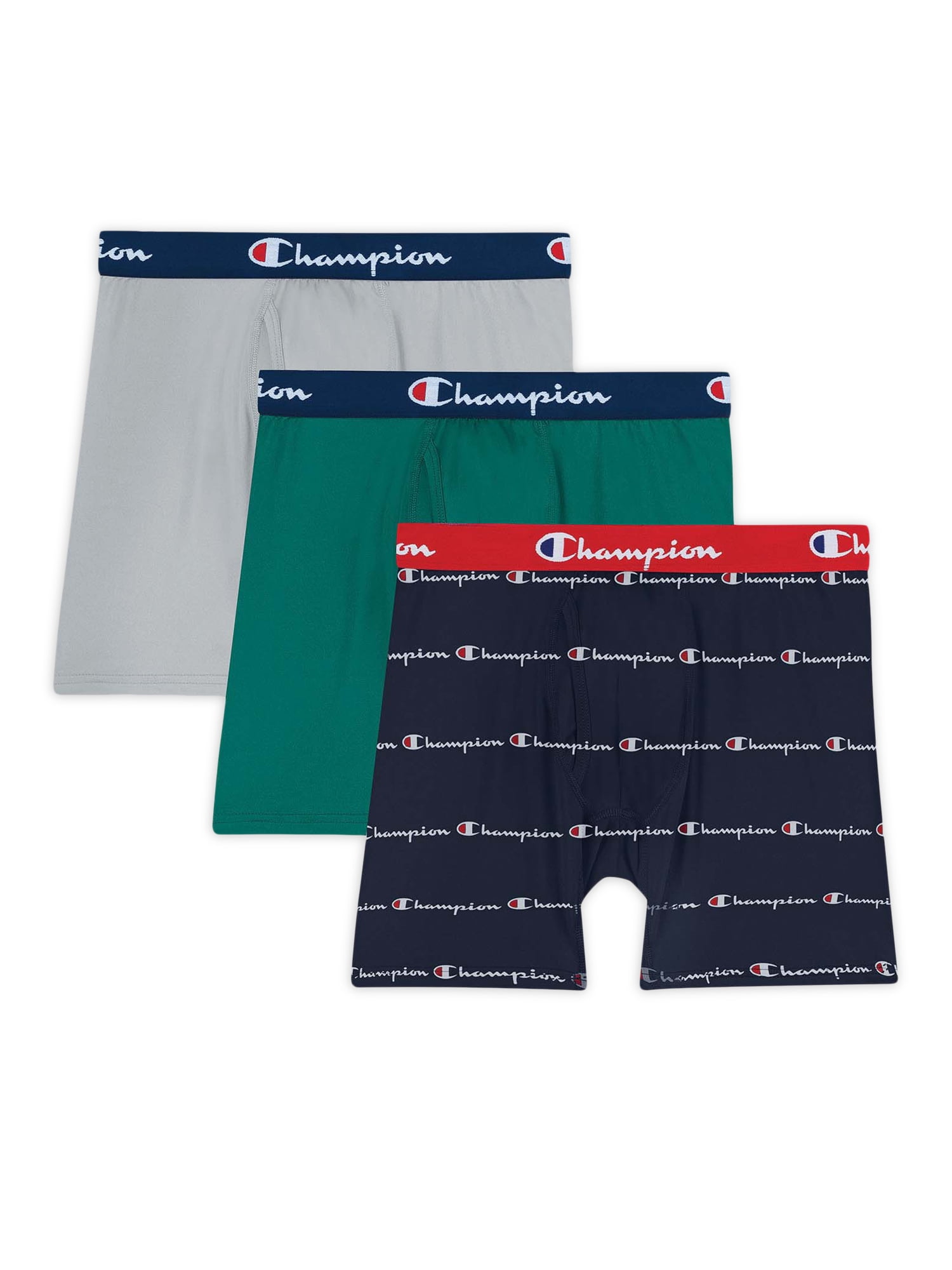Champion Men's Lightweight & Breathable Stretch Boxer Brief, 3 Pack ...