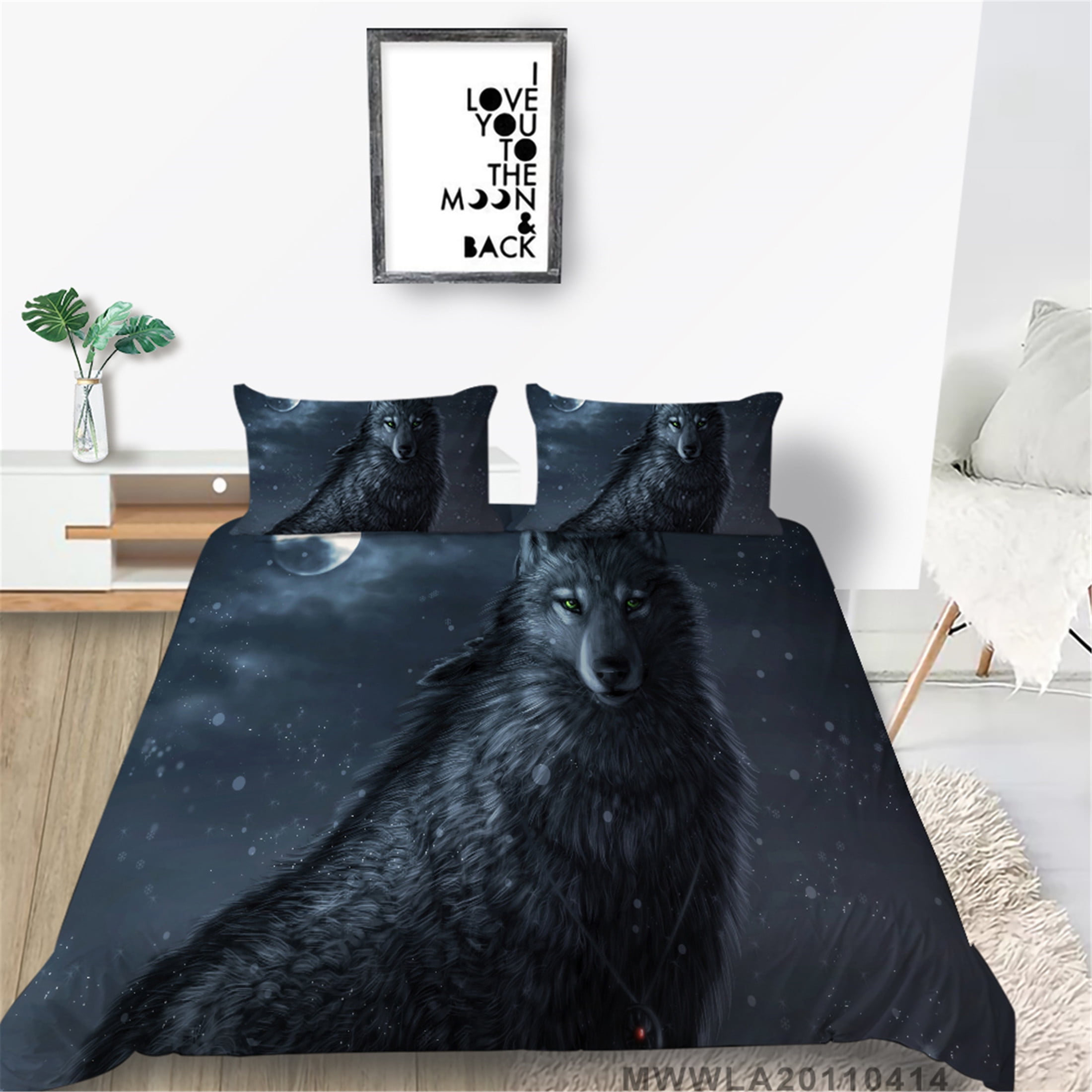 Bed Cover Set Home Textiles Unique Design Comforter Cover Set 3D Wolf ...