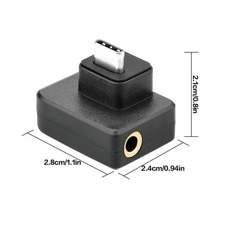 Audio Adapter Replacement for DJI OSMO Action Microphone 3.5mm / USB-C ...